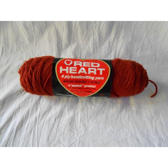 Red Heart | Other | New Red Heart Hand Knitting Yarn Red 286 Bronze ...